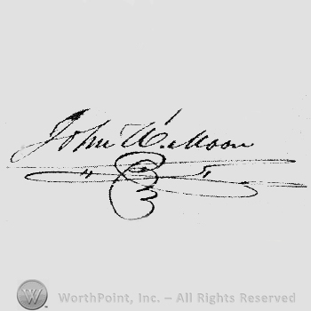 Mark with Signature: John W. Moore. | #593510