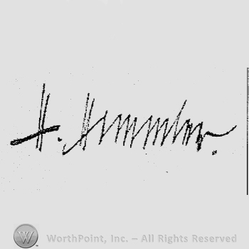 Mark with Signature: Heinrich Himmler. | #593542