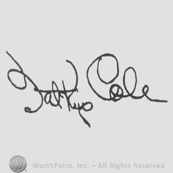 Mark with Signature: Nat King Cole. | #598179