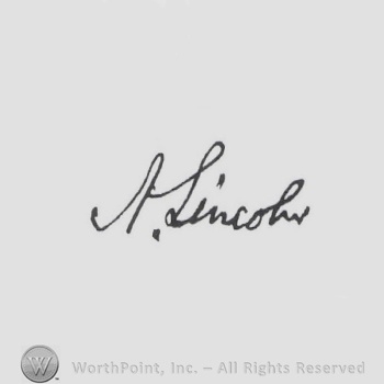 Mark with Signature: Abraham Lincoln. | #598188