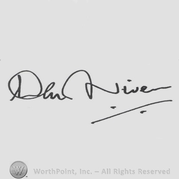 Mark with Signature: David Niven. | #598191