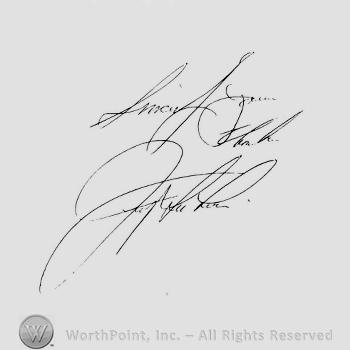 Mark with Signature: Jerry Lee Lewis. | #598194