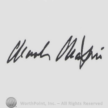 Mark with Signature: Charlie Chaplin. | #598203