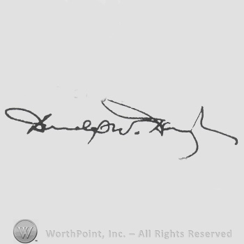 Mark with Signature: Donald W. Douglas Sr.. | #598206