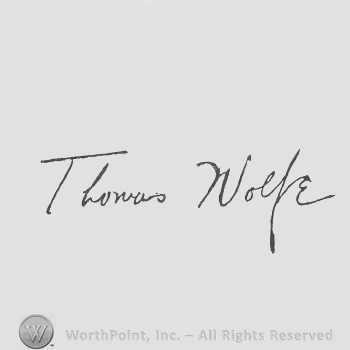 Mark with Signature: Thomas Wolfe. | #598223