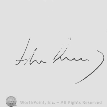 Mark with Signature: John F. Kennedy. | #598224