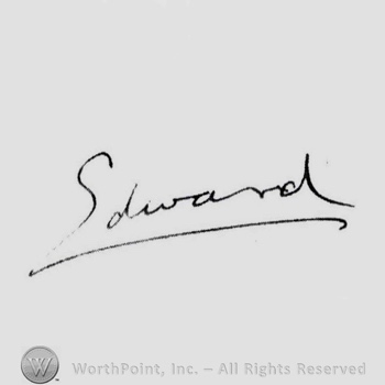 Mark with Signature: Edward VIII. | #598244