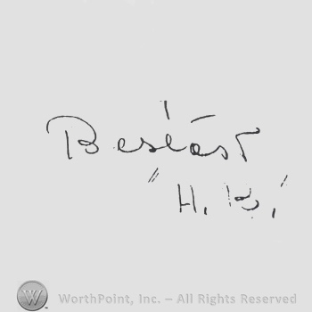Mark with Signature: Harriet Brown. | #598261
