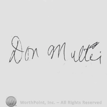 Mark with Signature: Don Miller. | #598267
