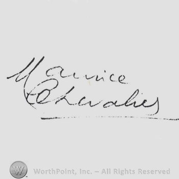 Mark with Signature: Maurice Chevalier. | #598276