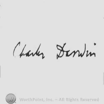 Mark with Signature: Charles Darwin. | #598281