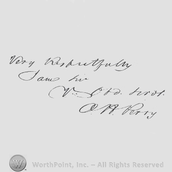 Mark with Signature: Oliver Perry. | #598311