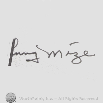 Mark with Signature: Johnny Mize. | #598717