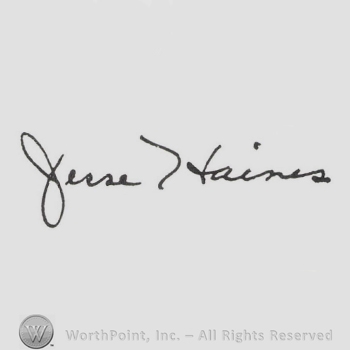 Mark with Signature: Jesse Haines. | #598739