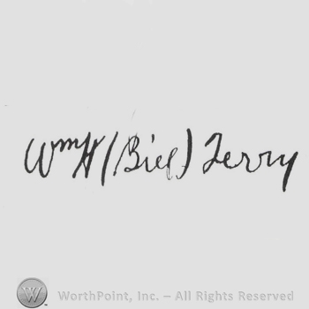 Mark with Signature: Bill Terry. | #598743