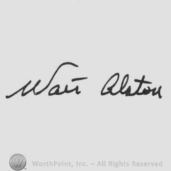 Mark with Signature: Walter Alston. | #598749