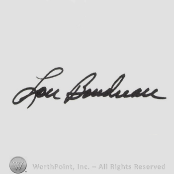 Mark with Signature: Lou Boudreau. | #598756