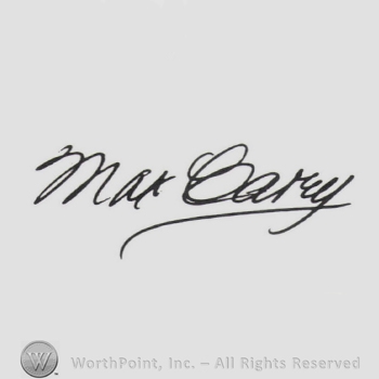 Mark with Signature: Max Carey. | #598759