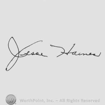 Mark with Signature: Jesse Haines. | #598783