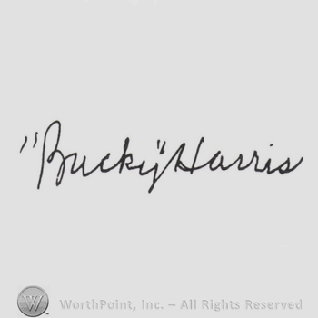 Mark with Signature: Bucky Harris. | #598784