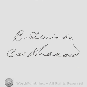 Mark with Signature: Cal Hubbard. | #598788