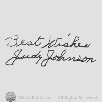 Mark with Signature: Judy Johnson. | #598792
