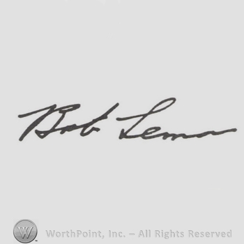 Mark with Signature: Bob Lemon. | #598797