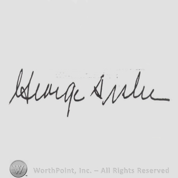 Mark with Signature: George Sisler. | #598818