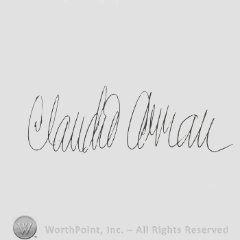 Mark with Signature: Claudio Arrau. | #599172