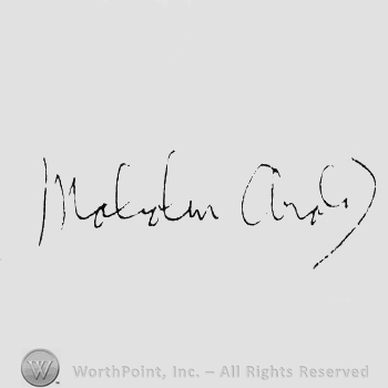 Mark with Signature: Malcolm Arnold. | #599186