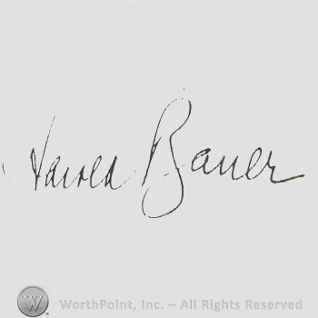 Mark with Signature: Harold Bauer. | #599189