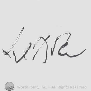 Mark with Signature: Karl Bohm. | #599195