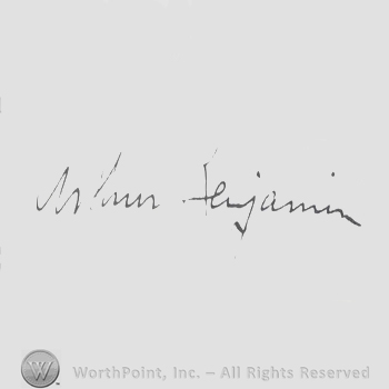 Mark with Signature: Arthur Benjamin. | #599196