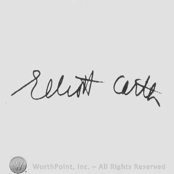 Mark with Signature: Elliott Carter. | #599213