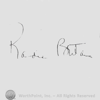 Mark with Signature: Radie Britain. | #599214