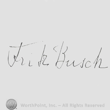 Mark with Signature: Fritz Busch. | #599220