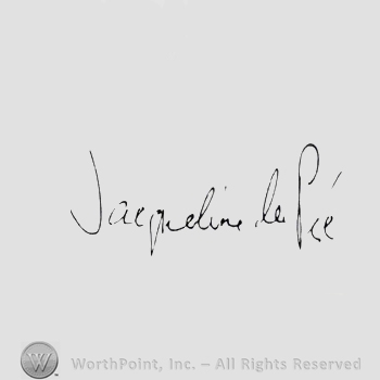 Mark with Signature: Jacqueline du Pre. | #599238