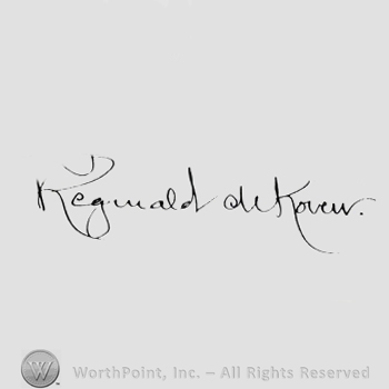 Mark with Signature: Reginald de Koven. | #599245