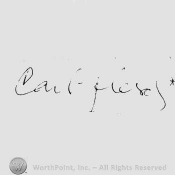 Mark with Signature: Carl Flesch. | #599254