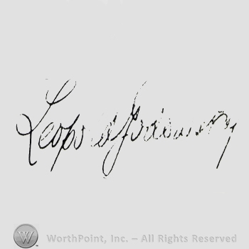 Mark with Signature: Leopold Godowsky. | #599261