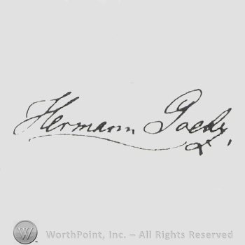 Mark with Signature: Hermann Goetz. | #599263