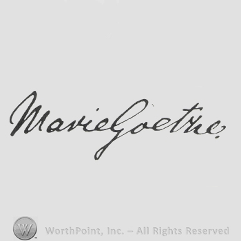 Mark with Signature: Marie Goetze. | #599265