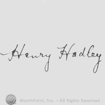 Mark with Signature: Henry Hadley. | #599268
