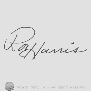 Mark with Signature: Roy Harris. | #599278