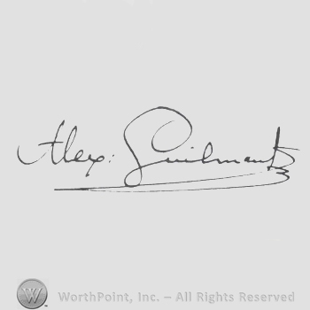 Mark with Signature: Alexandre Guilmant. | #599283
