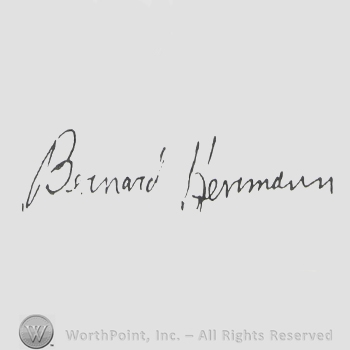 Mark with Signature: Bernard Herrmann. | #599288