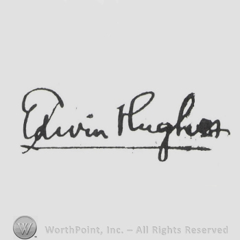 Mark with Signature: Edwin Hughes. | #599289