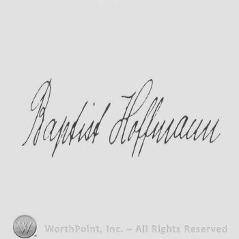 Mark with Signature: Baptist Hoffmann. | #599298