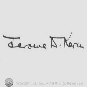 Mark with Signature: Jerome Kern. | #599313