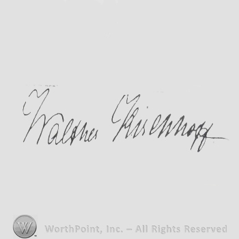 Mark with Signature: Walther Kirchhoff. | #599322